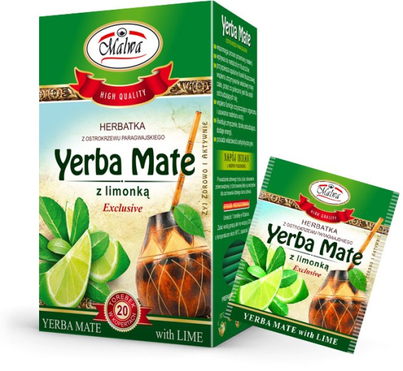 MALWA TEA HERBATA YERBA MATE Z LIMONKĄ 20 TB Herbaty Malwa Home Sklep ...